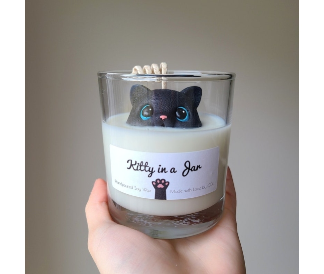 Velas de gatitos en frascos - El regalo perfecto para los amantes de ...